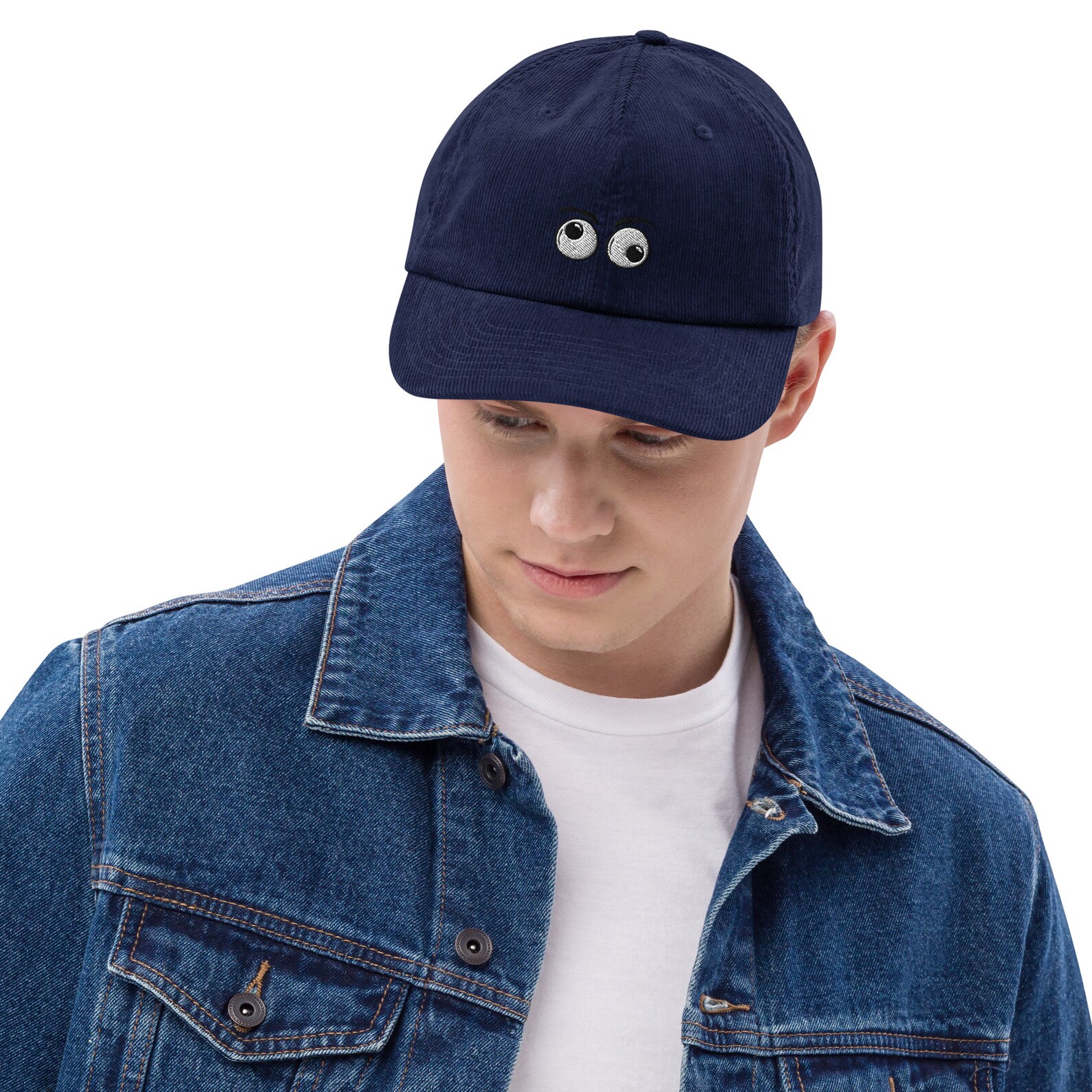 Googly Eyed - Embroidered Corduroy Hat - Etsy