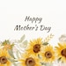 Sunflower Mother's Day Card | Floral Watercolor (PNG & JPG Download) - Etsy