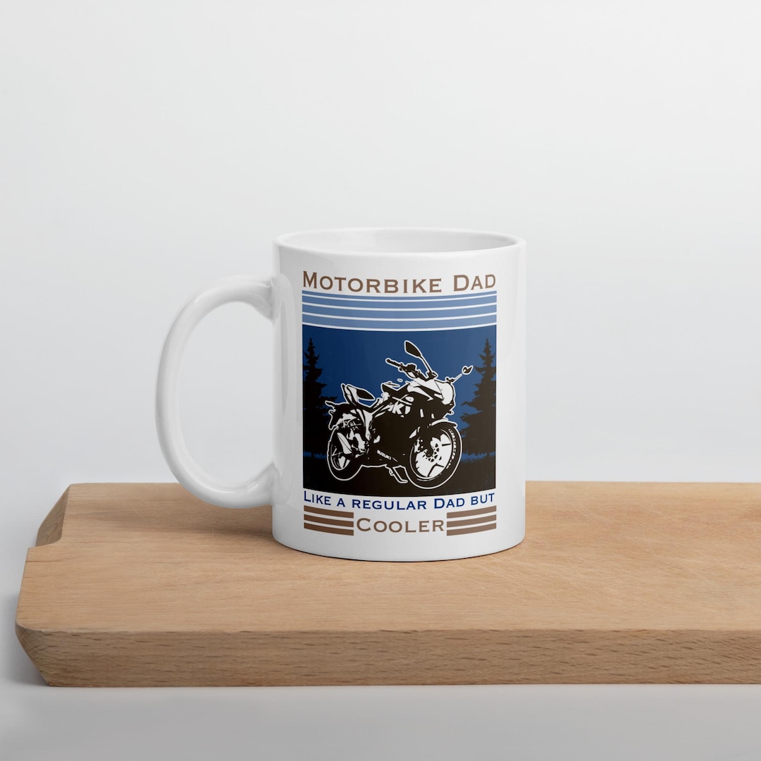 Motorcycle Dad Mug, Coffee Mug for Dad, Motorbike Gifts for Men ...