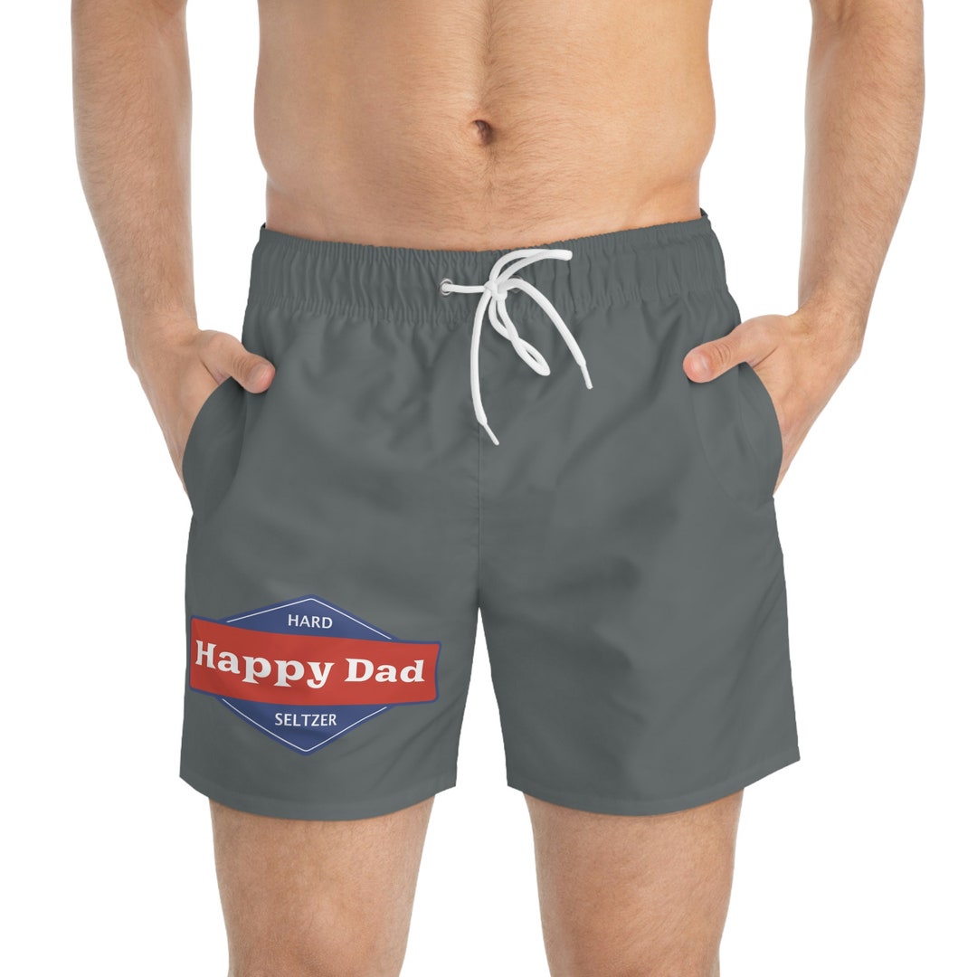 Happy Dad Swim Trunks - Etsy
