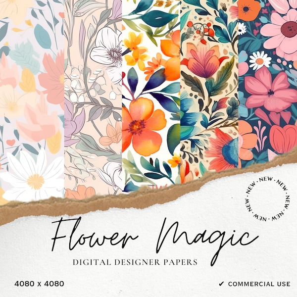 Flower Background - Etsy