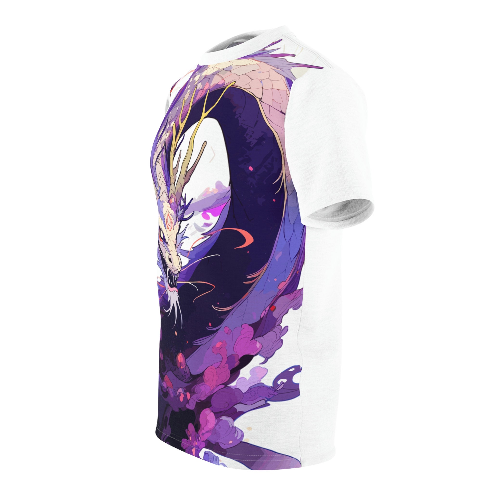 Oriental Dragon All-over-print T-shirt Vibrant Manga Style Unisex Asian ...