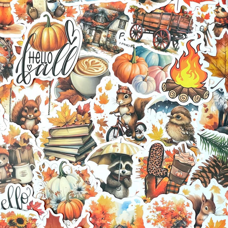 Autumn Stickers - Etsy