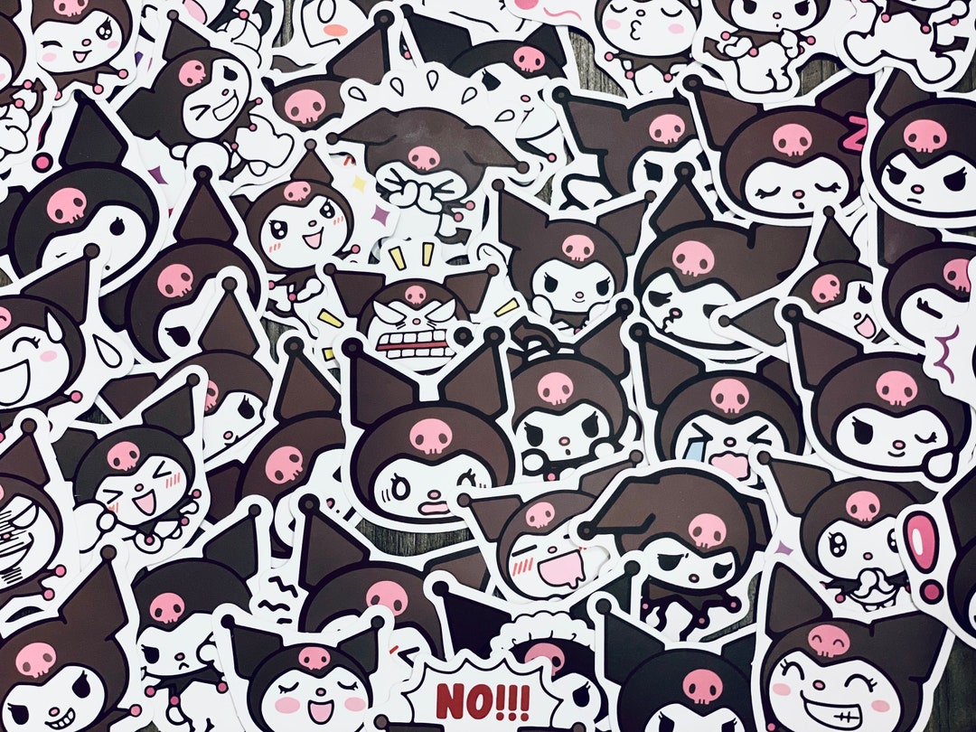 10-40 Pack Kuromi Stickers, Kawaii Stickers, Sanrio Inspired, Hello ...