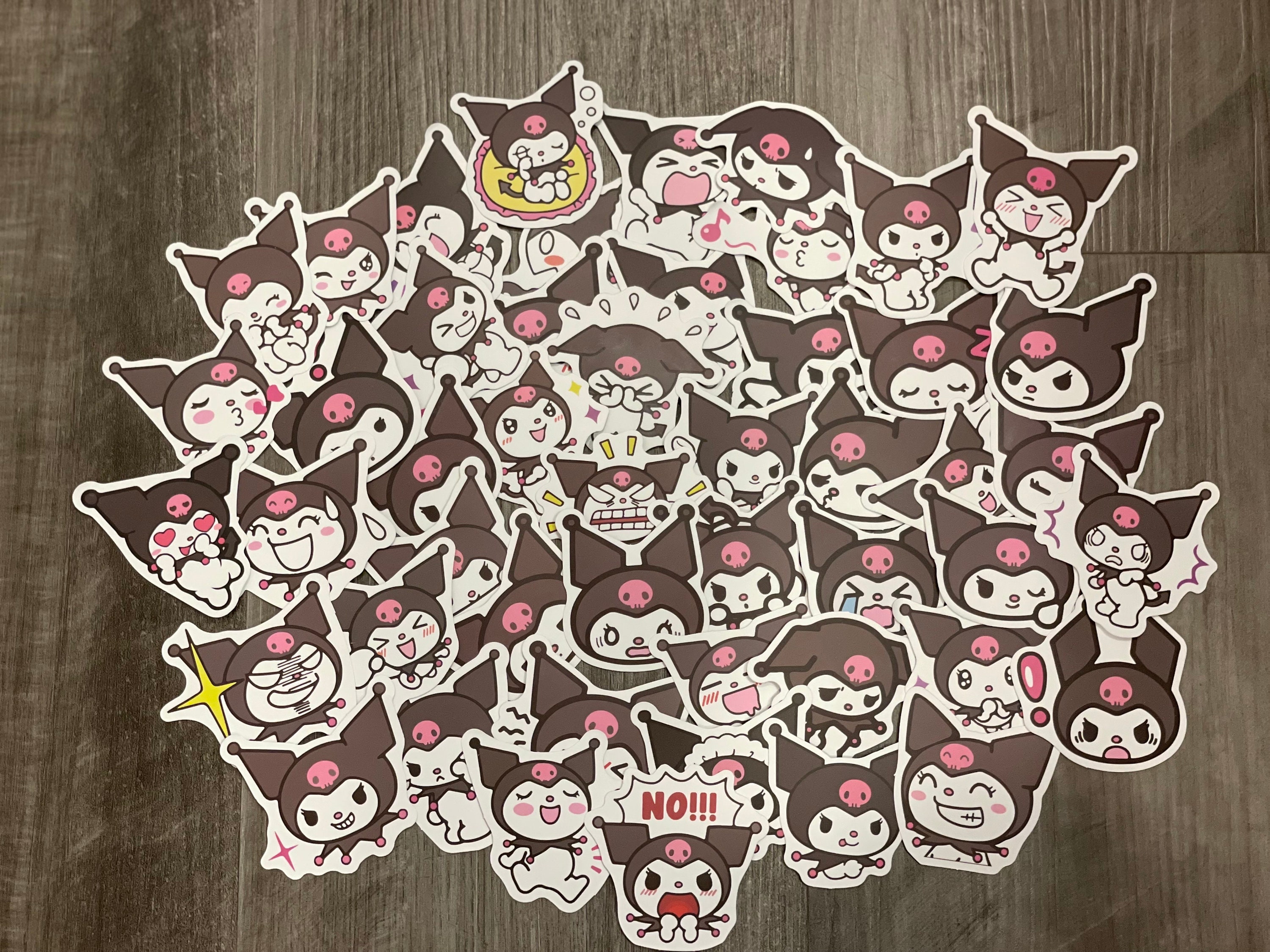 10-40 Pack Kuromi Stickers Kawaii Stickers Sanrio Inspired - Etsy