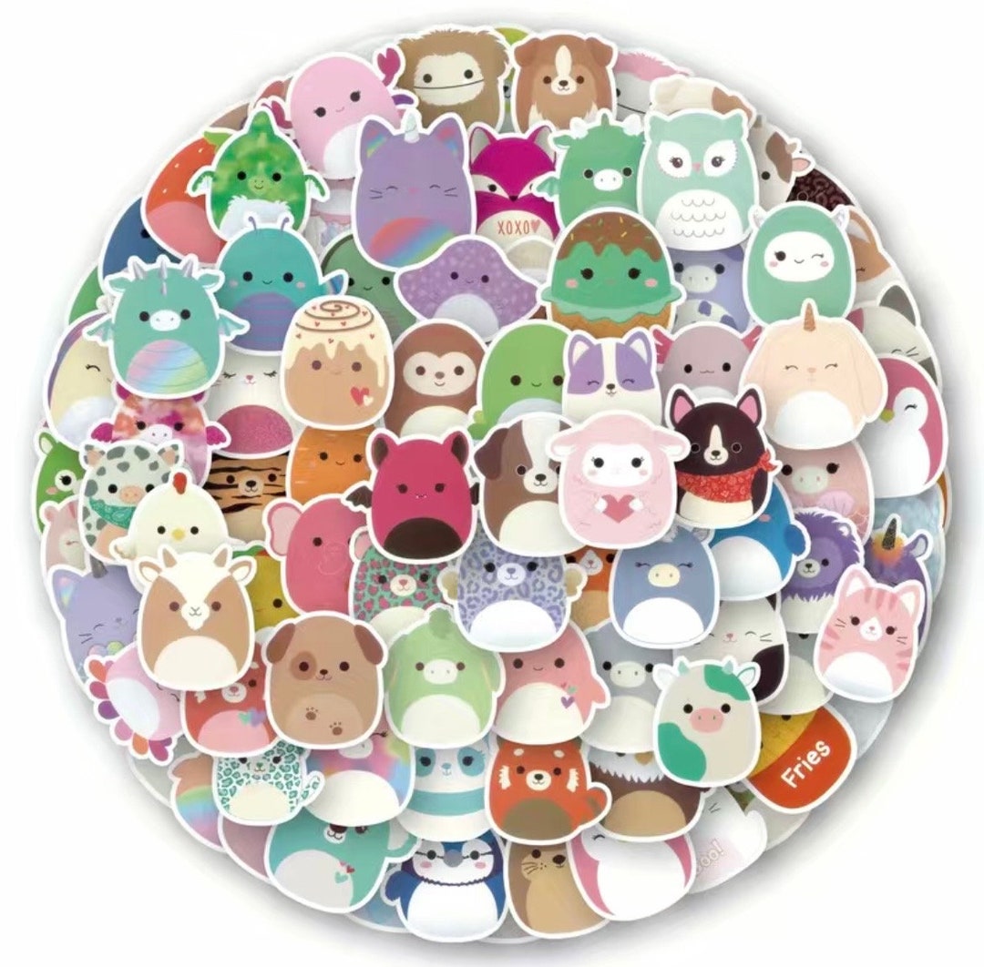 10-50 Pack Squishmallow Stickers, Decals, Vinyl, Phone, Kindle, Junk ...