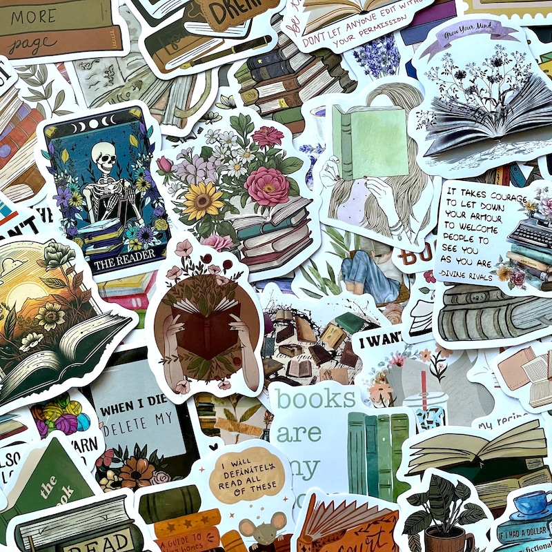 Book Stickers - Etsy
