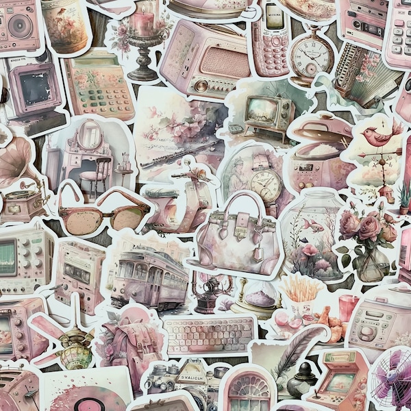 Pink Sticker Aesthetic - Etsy