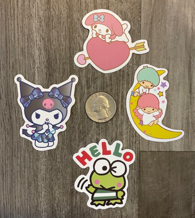 10-40 Pack of Cute Kawaii Stickers, Sanrio Inspired, Hello Kitty and ...