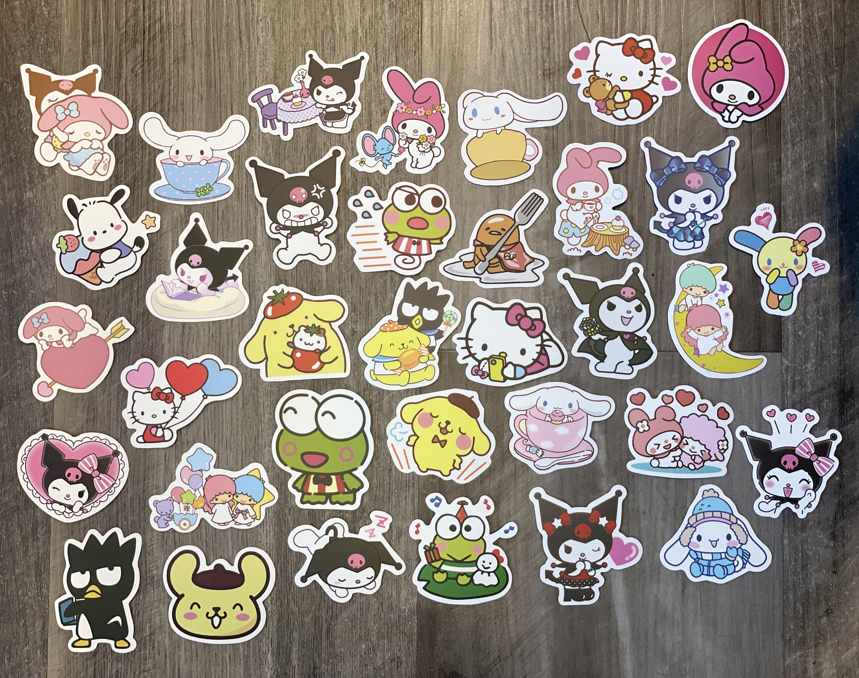 10-40 Pack of Cute Kawaii Stickers, Sanrio Inspired, Hello Kitty and ...