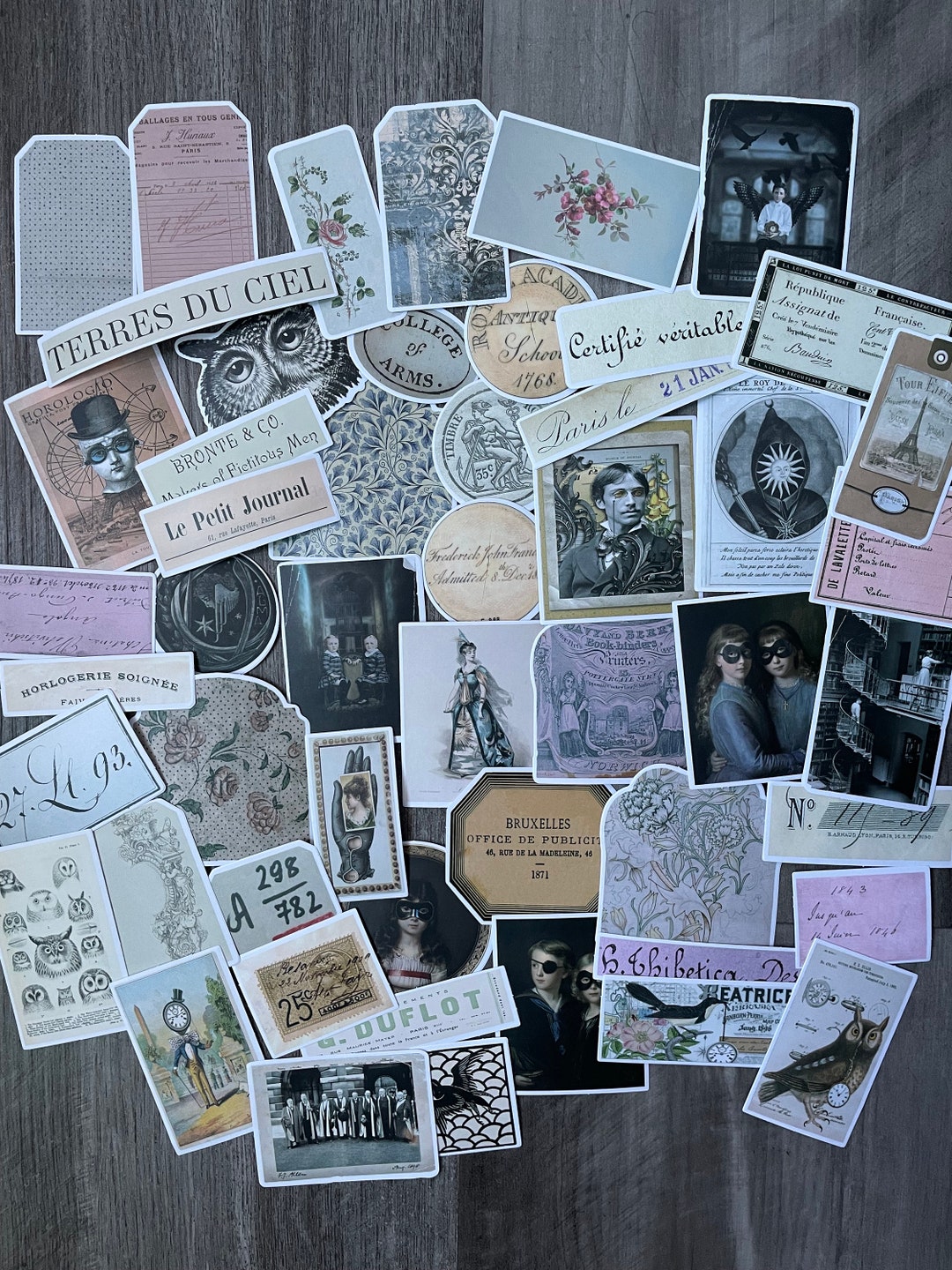 10-40 Pack Dark Vintage Aesthetic Stickers, Phone Stickers, Kindle ...