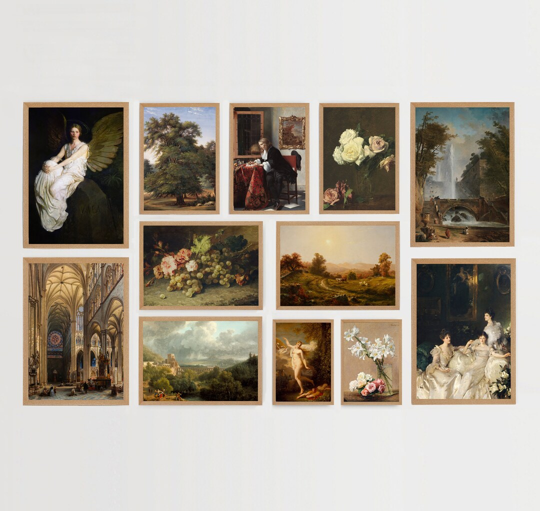 Classical European Prints Set of 12 Gallery Wall Set Digital Download ...