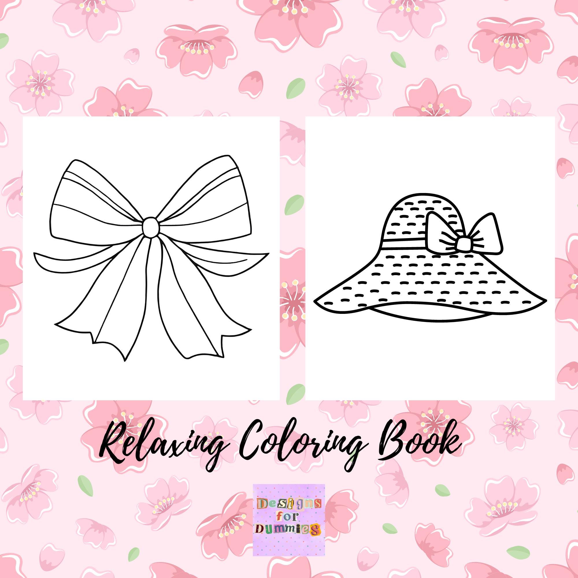 Coquette Coloring Book , 6 Coloring Pages PDF File - Etsy