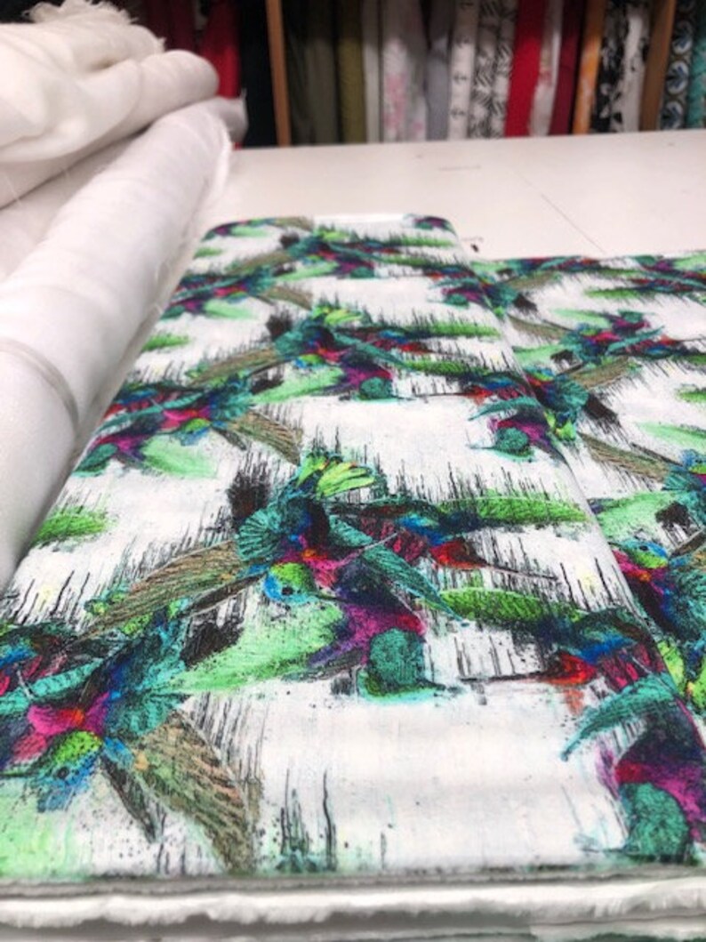 Kennard and Kennard De Gillet Cox Design Fabric Hummingbird Garden - Etsy