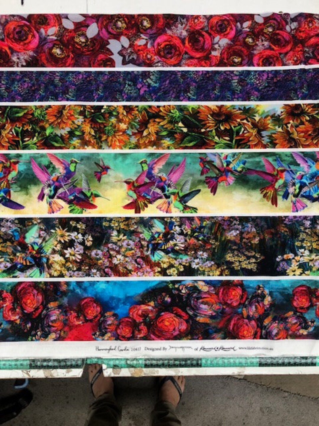 Kennard and Kennard De Gillet Cox Design Fabric Hummingbird Garden - Etsy