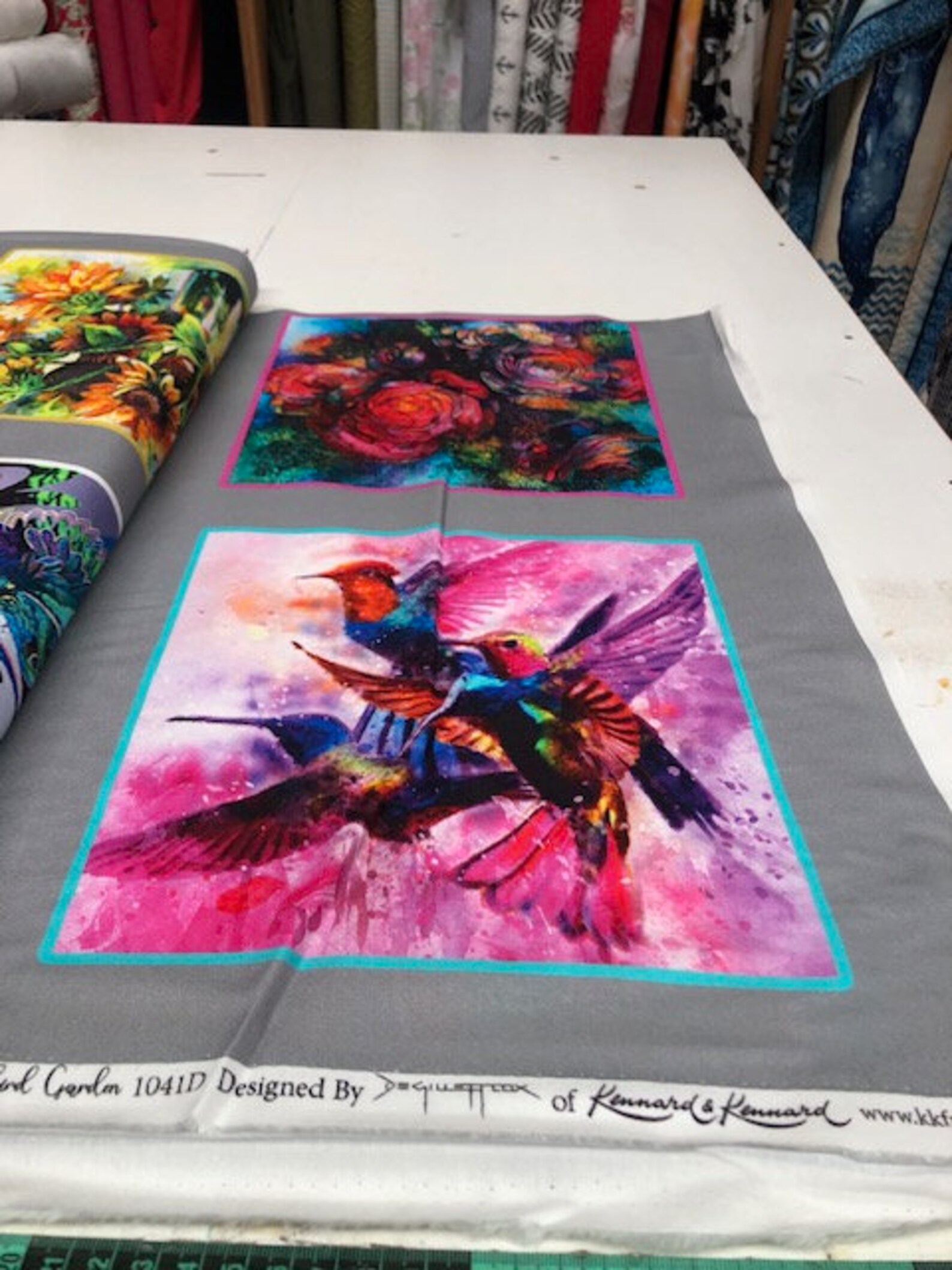 Kennard and Kennard De Gillet Cox Design Fabric Hummingbird Garden - Etsy