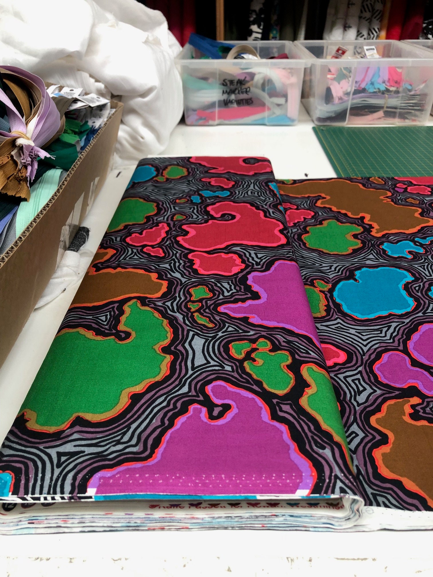 Kaffe Fassett Fabric Map - Etsy