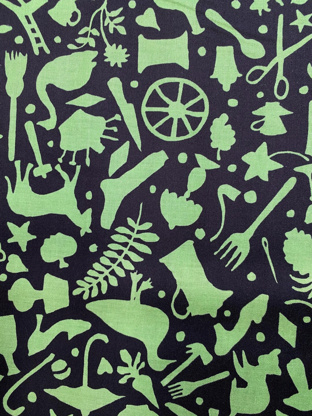 Kaffe Fassett Folk Art Green Black - Etsy