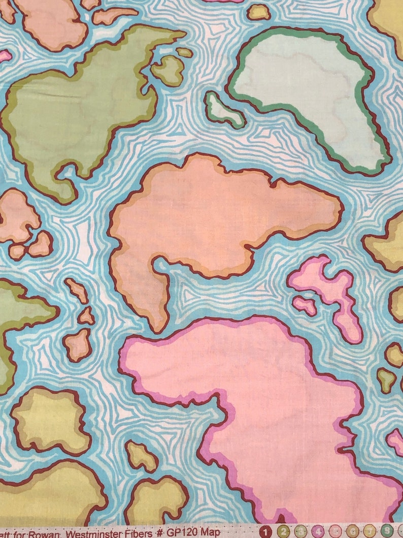Kaffe Fassett Fabric Map - Etsy