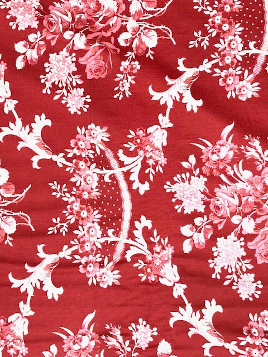 Verna Mosquera Fabric Rose Toile - Etsy
