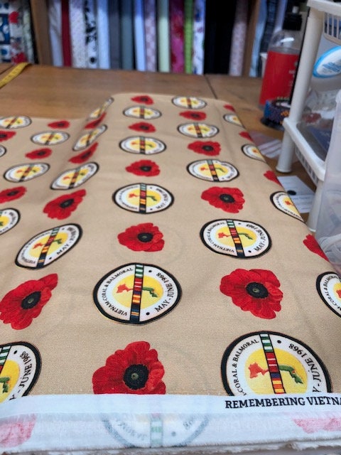 Kennard and Kennard Design Fabric Remembering Vietnam - Etsy