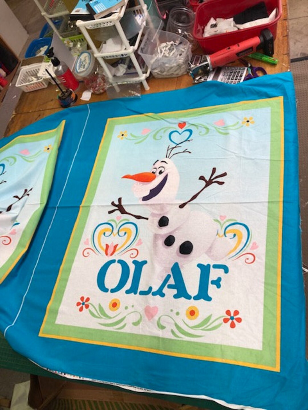 Disney Frozen Olaf Dancing Fabric Panel - Etsy