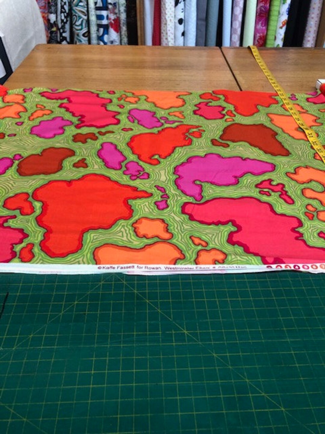 Kaffe Fassett Fabric Map - Etsy