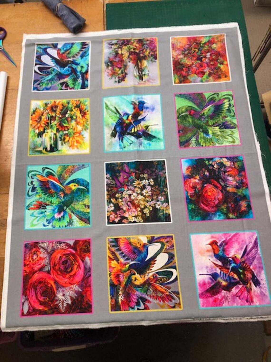 Kennard and Kennard De Gillet Cox Design Fabric Hummingbird Garden - Etsy