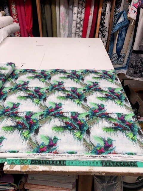 Kennard and Kennard De Gillet Cox Design Fabric Hummingbird Garden - Etsy