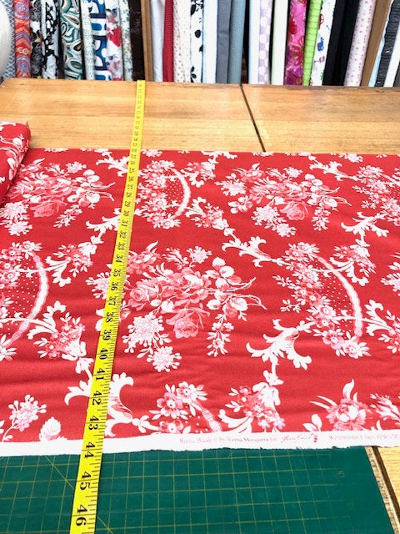 Verna Mosquera Fabric Rose Toile - Etsy