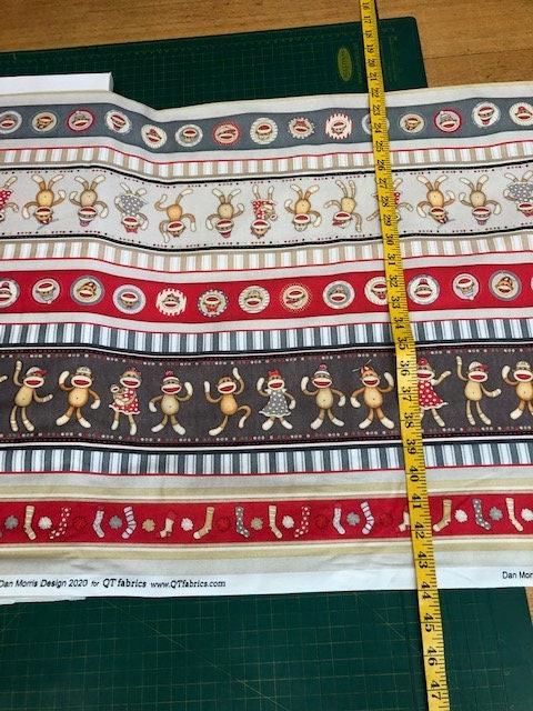 Dan Morris Design Fabric Monkey Biz - Etsy