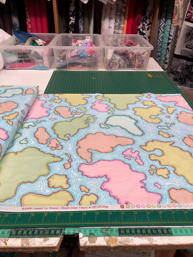 Kaffe Fassett Fabric Map - Etsy