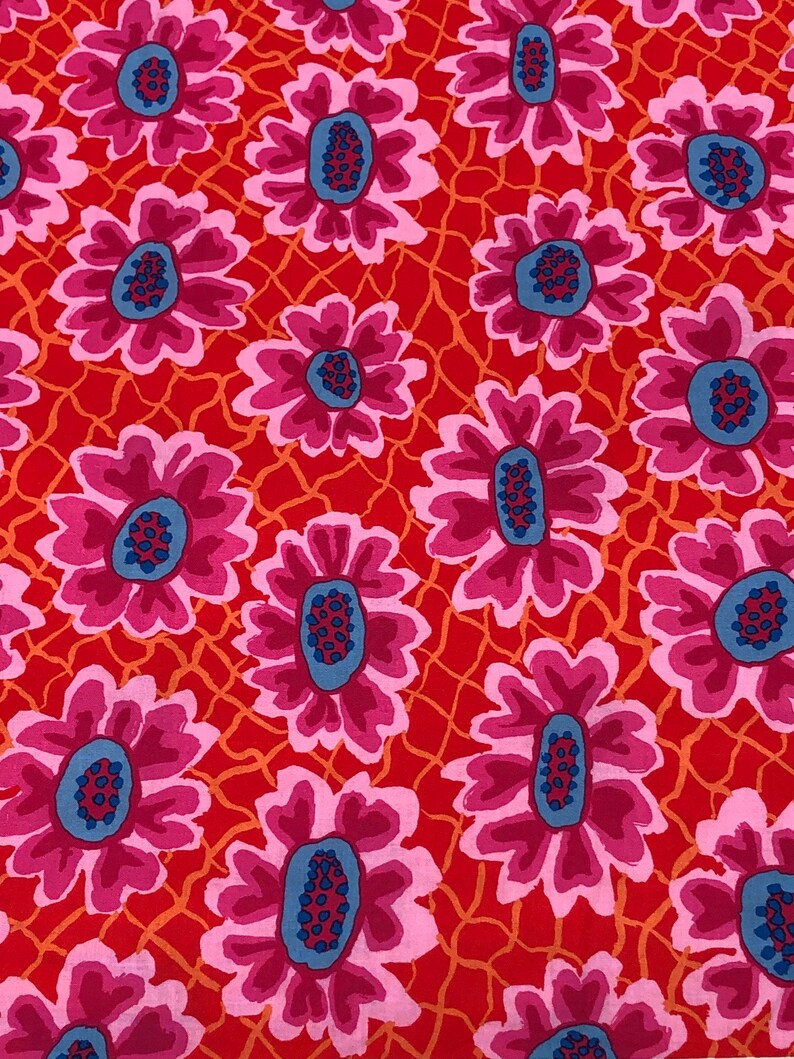 Kaffe Fassett Fabric Flower Net - Etsy