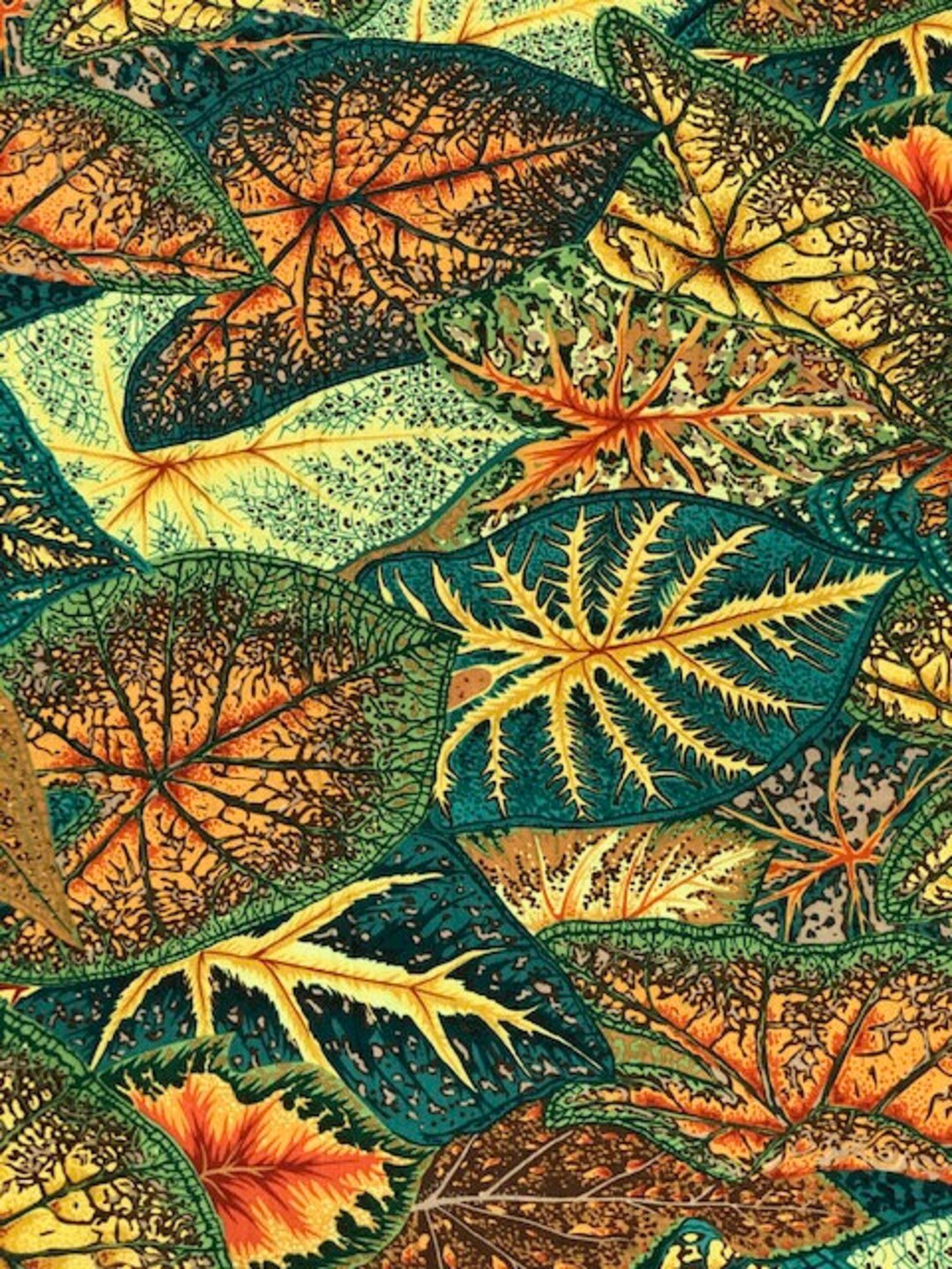 Kaffe Fassett Fabric Caladiums - Etsy