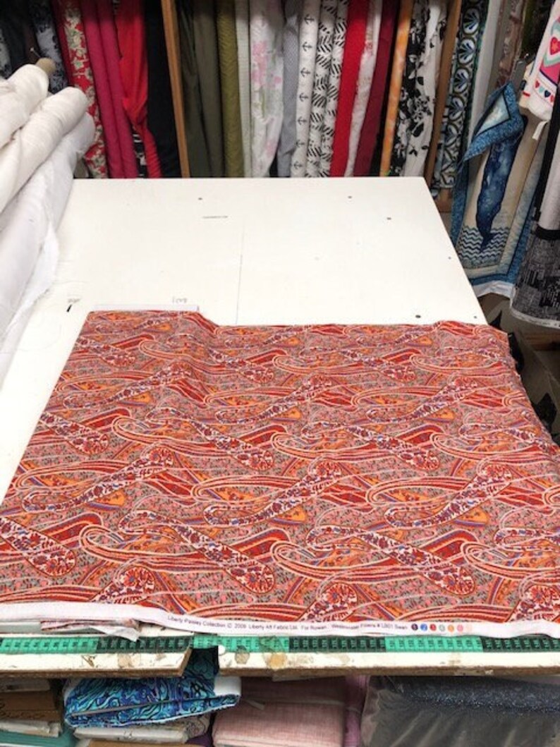 Rowan Westminster Fibers Design Fabrics Liberty Paisley Collection Swan ...