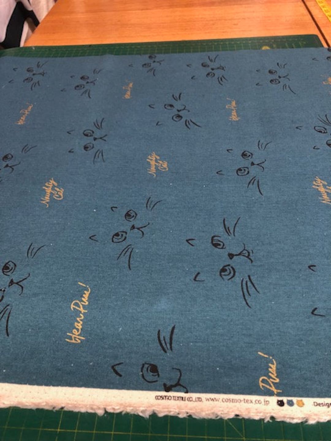 Cosmo Textile Japanese Design Fabric Cats - Etsy