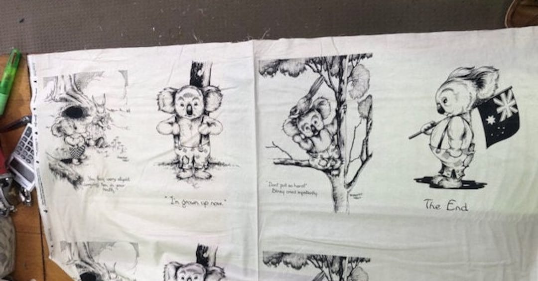 Dorothy Wall Design Fabric for Devonstone Collection Blinky Bill - Etsy