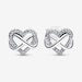 NEW Pandora Sparkling Infinity Heart Stud Earrings - Etsy