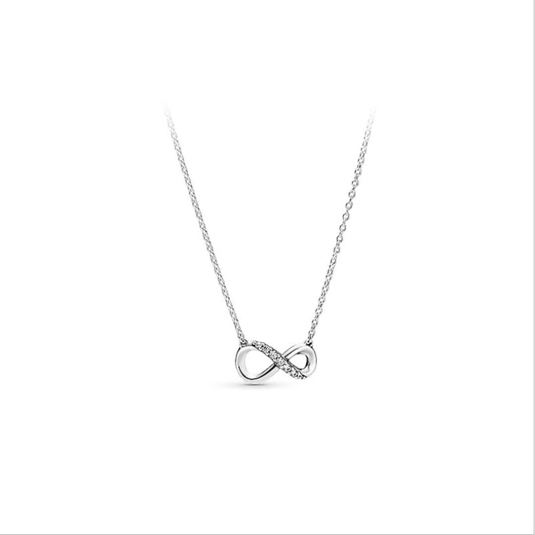 New Authentic Pandora Sparkling Infinity Collier Necklace - Etsy