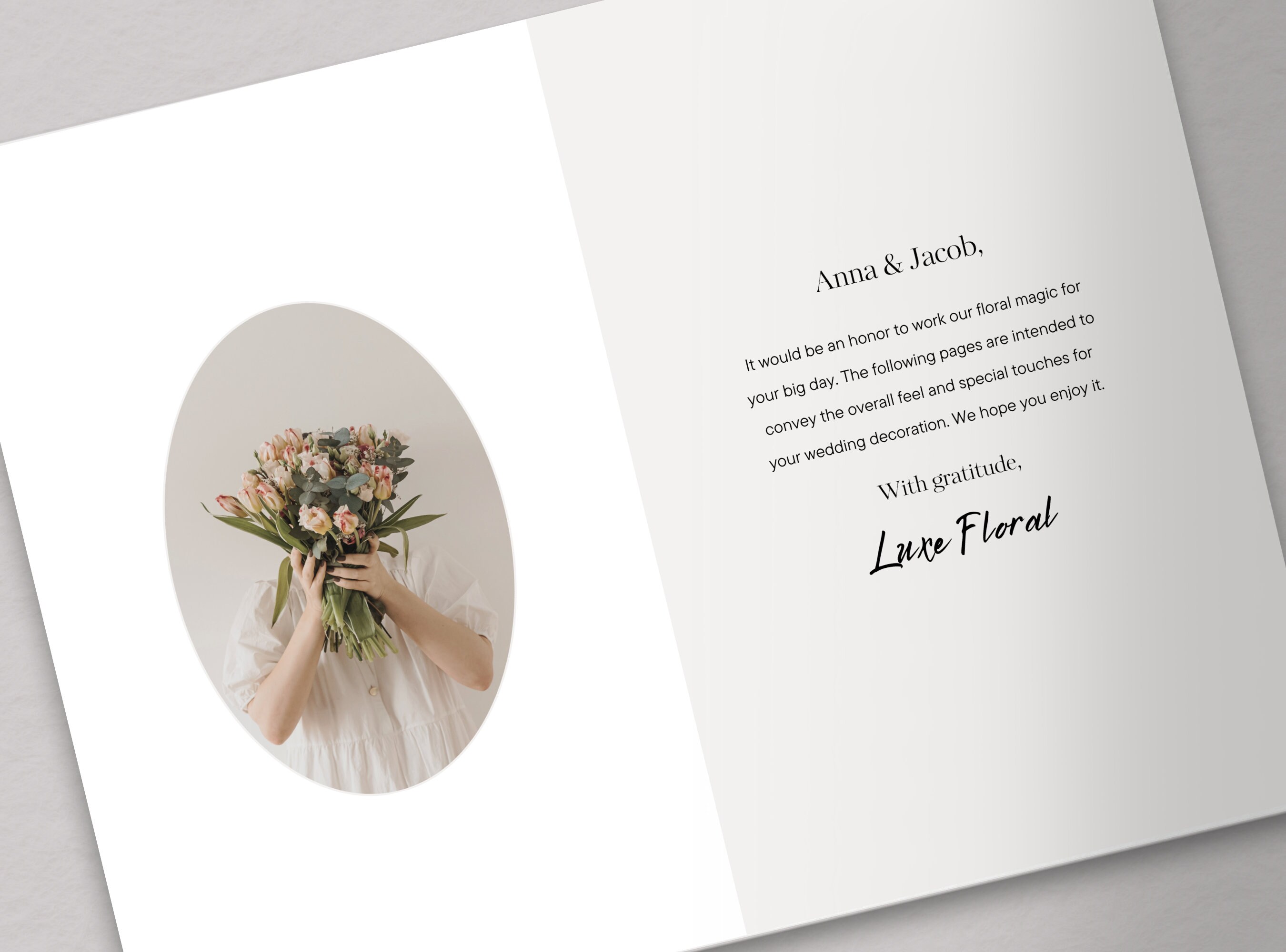 Wedding Florist Proposal, Canva Wedding Florist Template, Florist ...