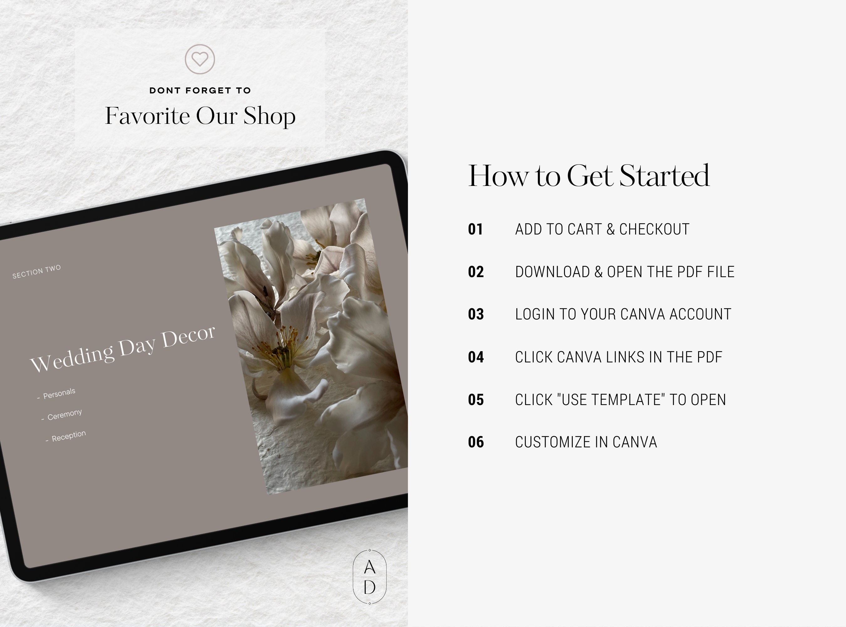 Wedding Florist Proposal, Canva Wedding Florist Template, Florist ...