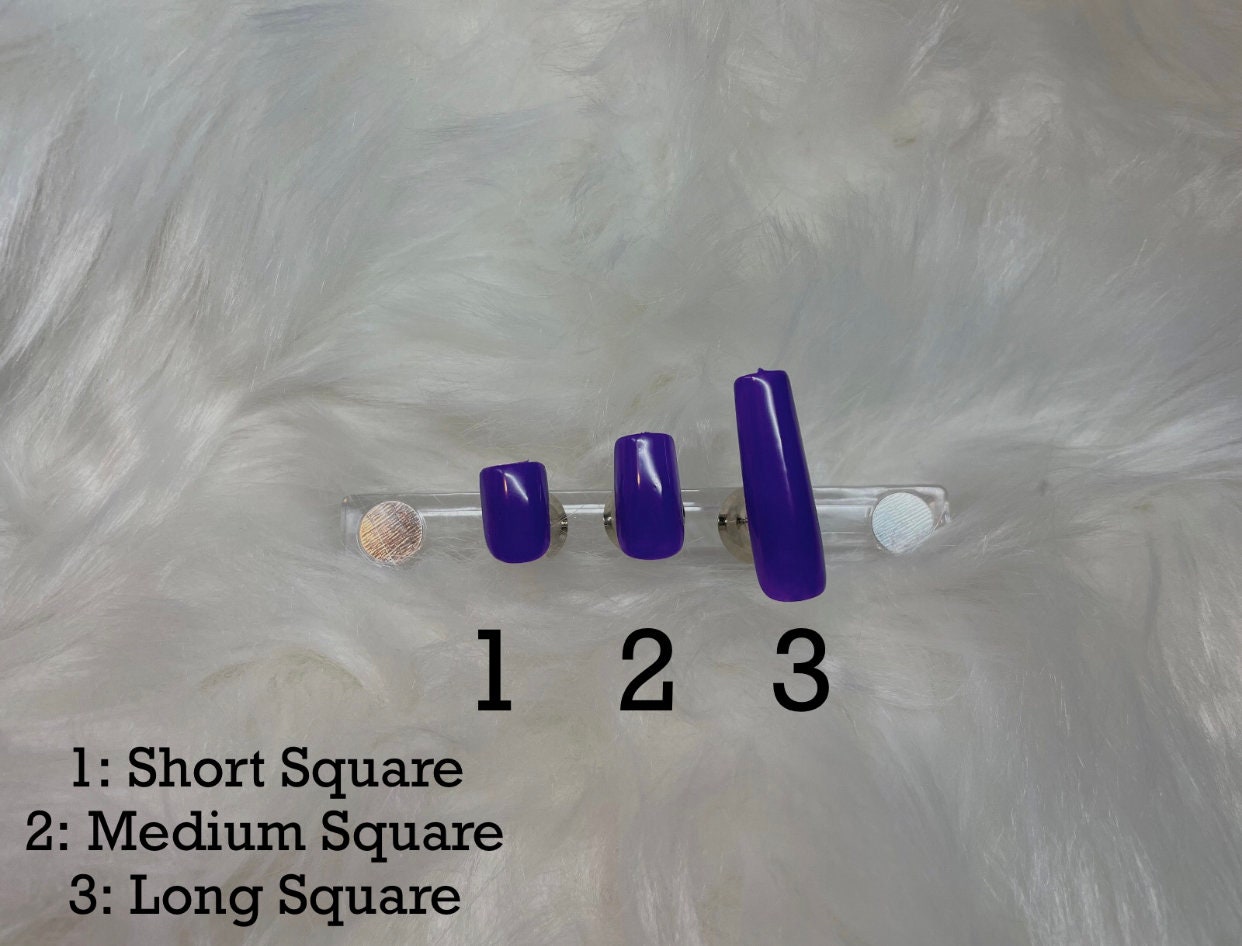 Dark Blue French Tip With Wave Design - Etsy