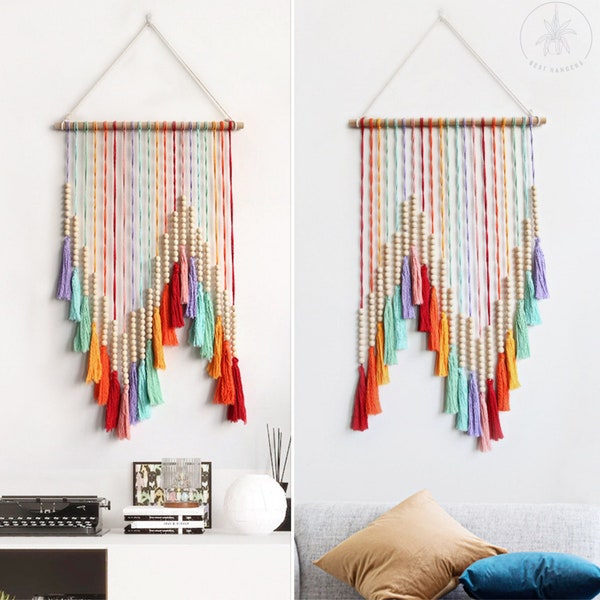 Colorful Macrame Wall Hanging - Etsy
