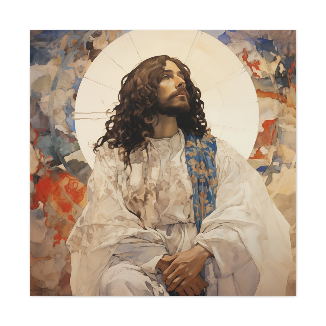 Resplendent Grace Abstract Jesus Art Print Modern Jesus Love Spiritual ...