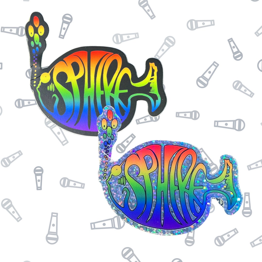 Phish X Sphere Stickers (10-pack) | Glitter and Black Stickers - Etsy