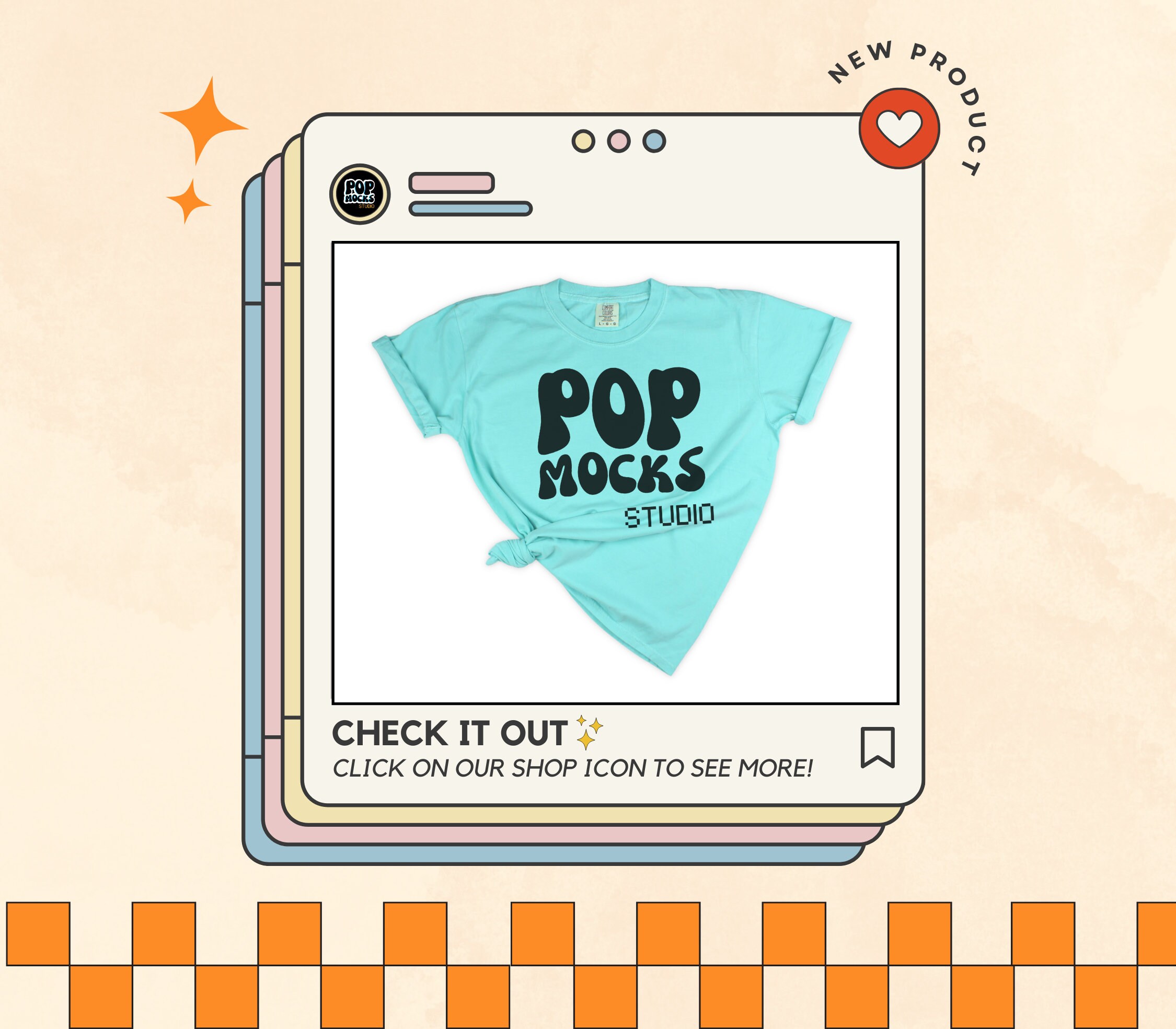 Comfort Colors 1717 Chalky Mint : Flat Lay Mockup on White Background ...