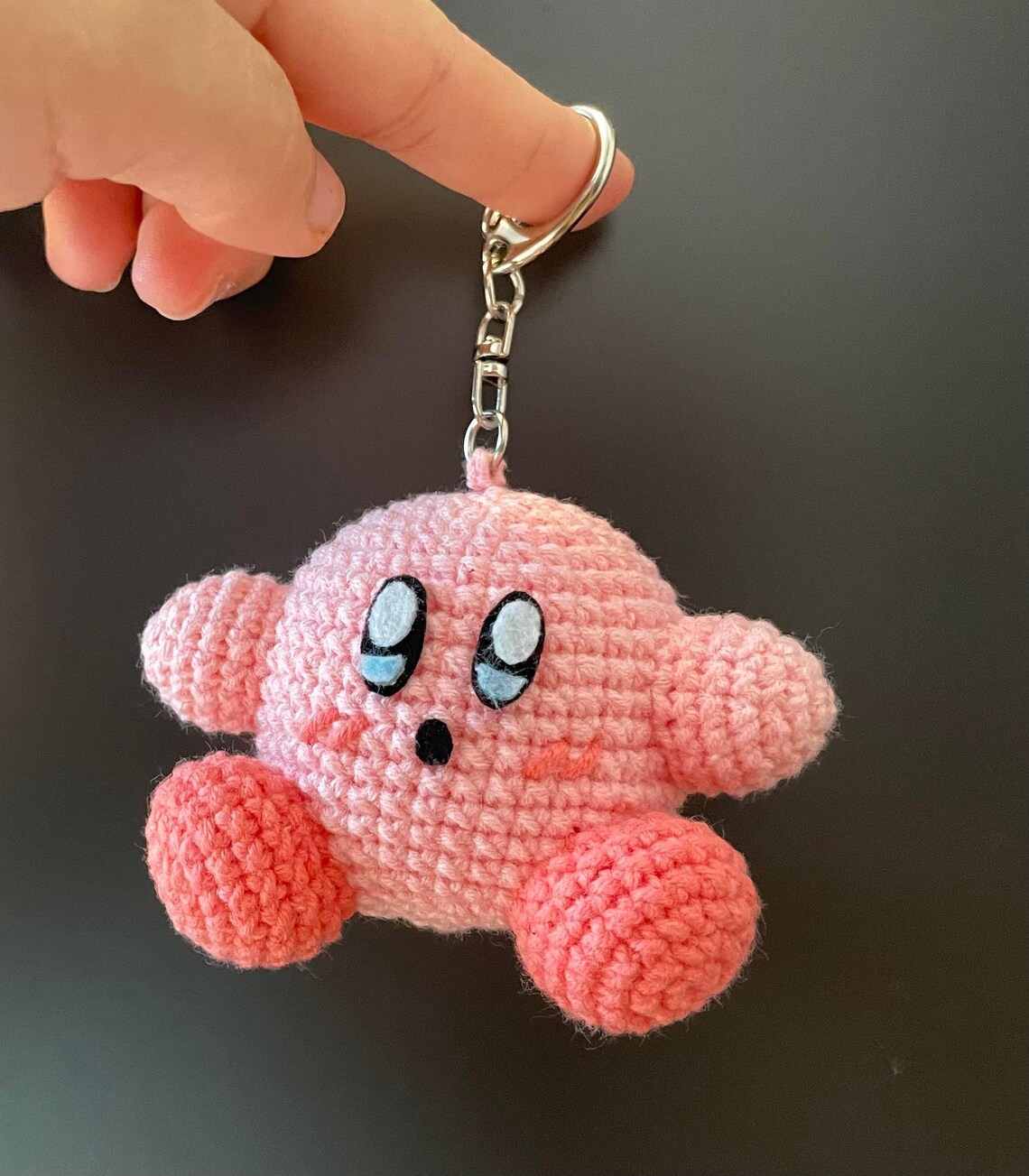 Crochet Kirby Keychain PDF Pattern - Etsy