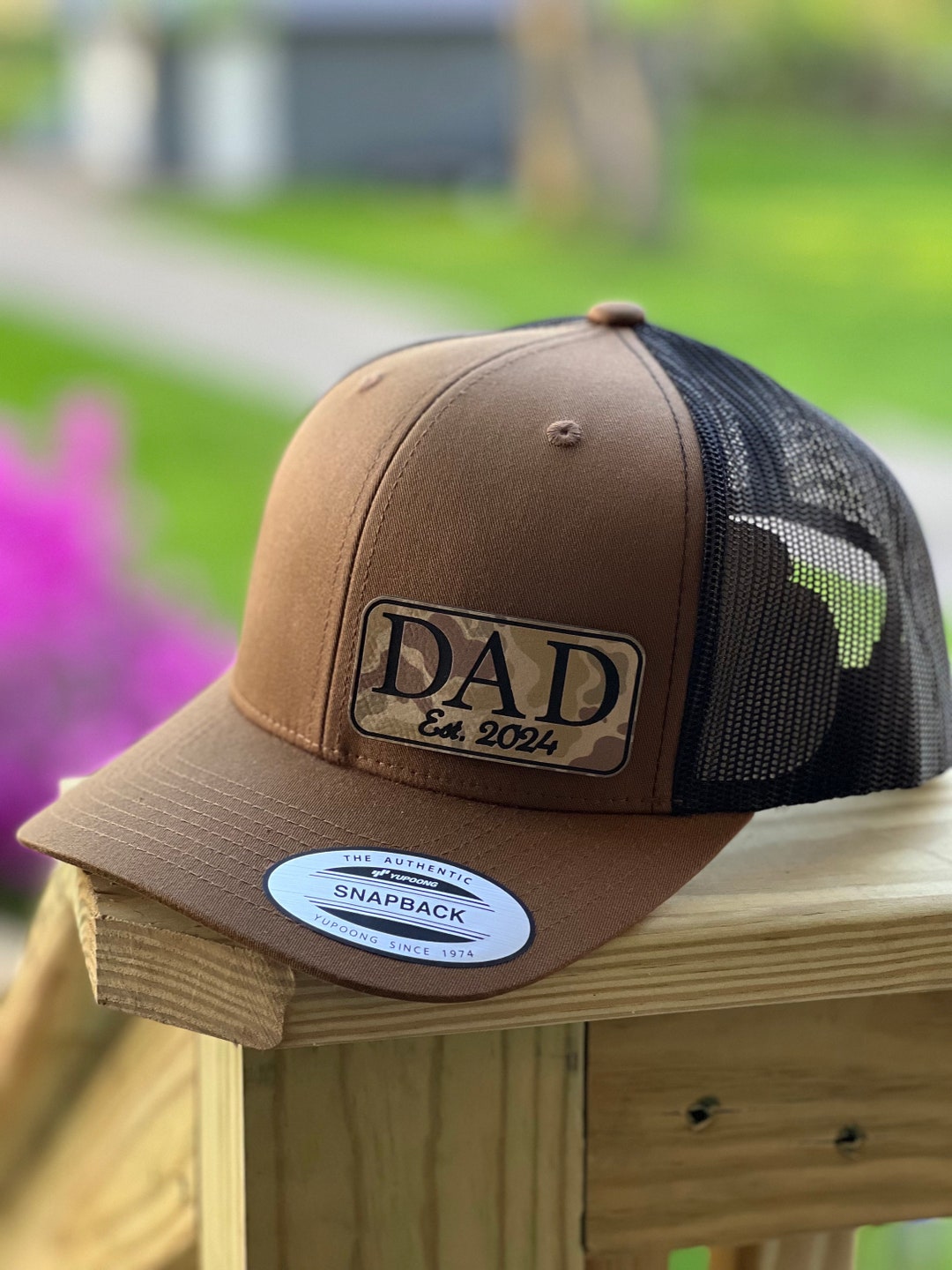 Dad Leather Patch Hats - Etsy