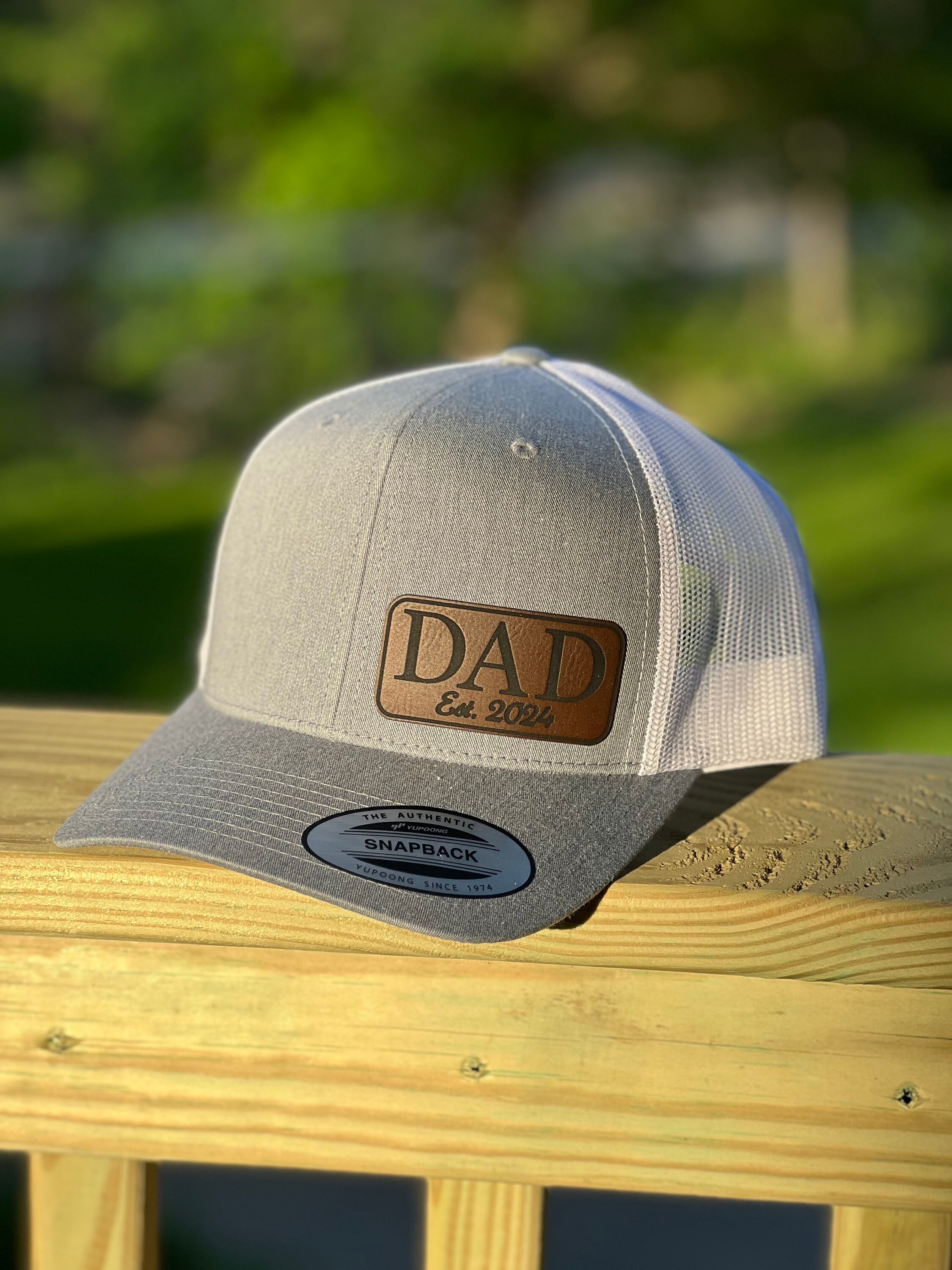 Dad Leather Patch Hats - Etsy