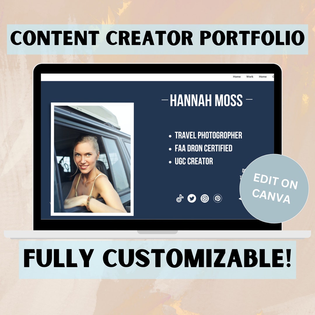 Professional Travel UCG Template Portfolio for Travel - Etsy